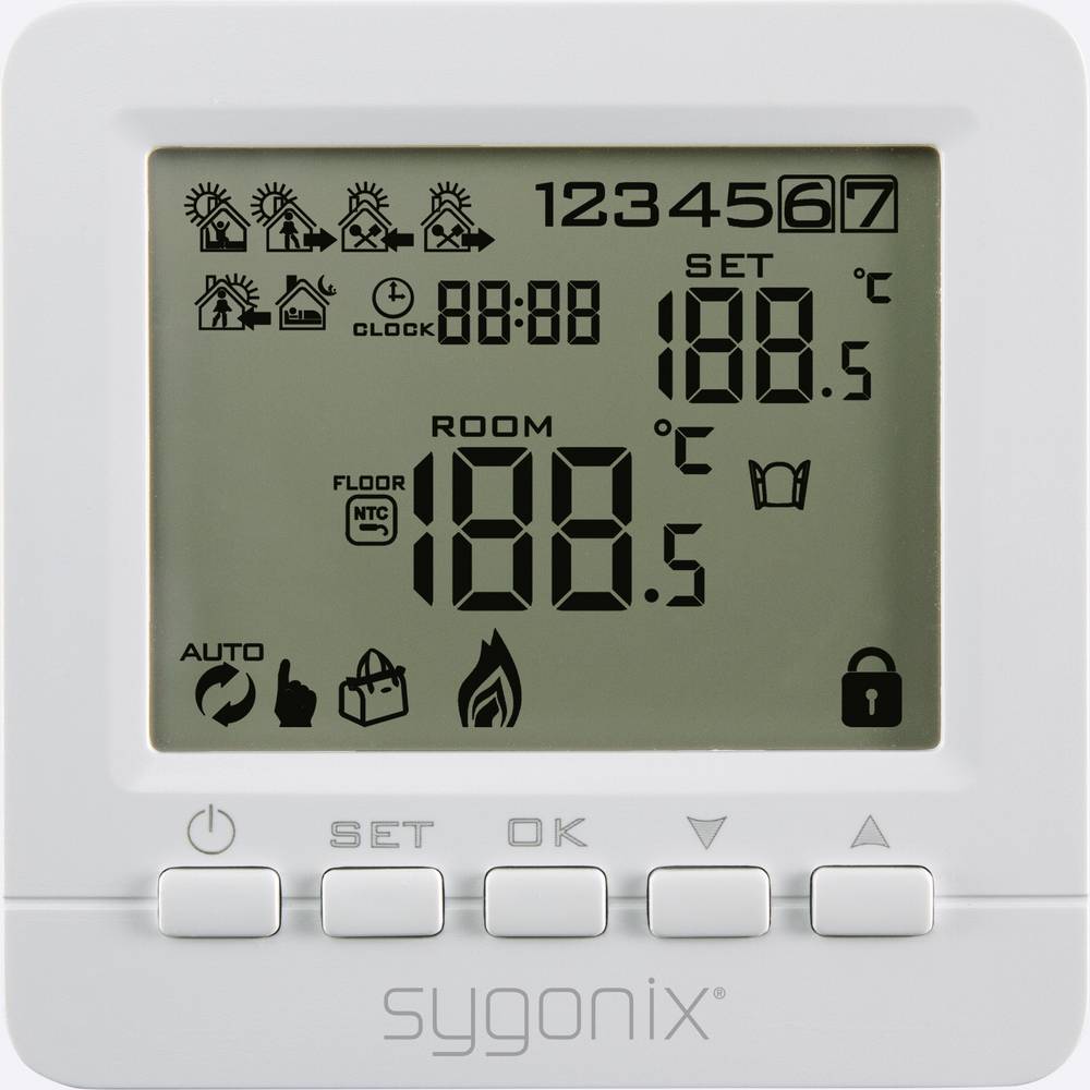 Sygonix Thermostat d'ambiance Thermostat de chauffage programmable ...