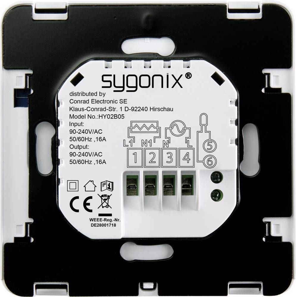 Sygonix Thermostat d'ambiance Thermostat de chauffage programmable ...
