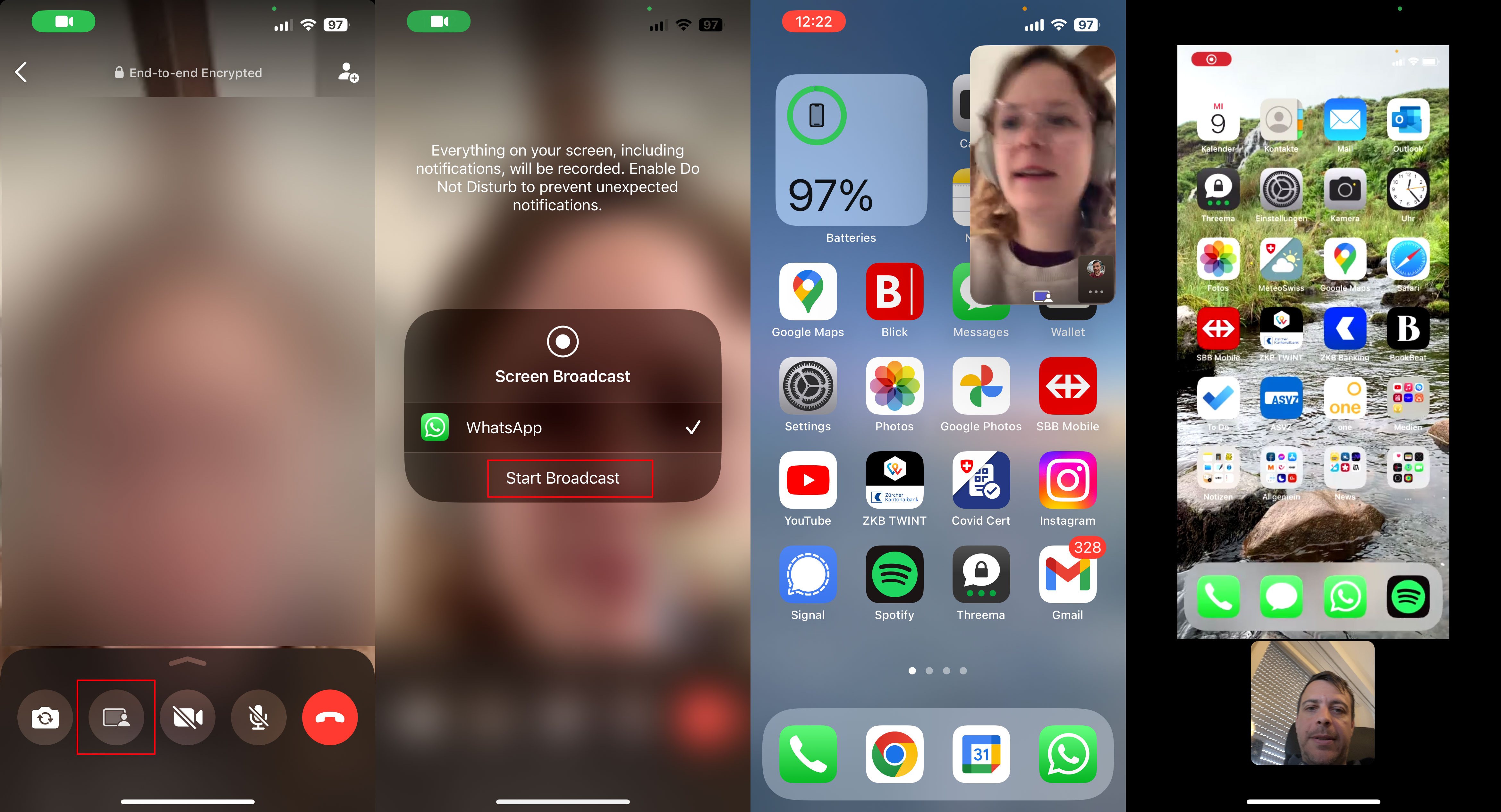 WhatsApp introduit le partage d'écran - digitec