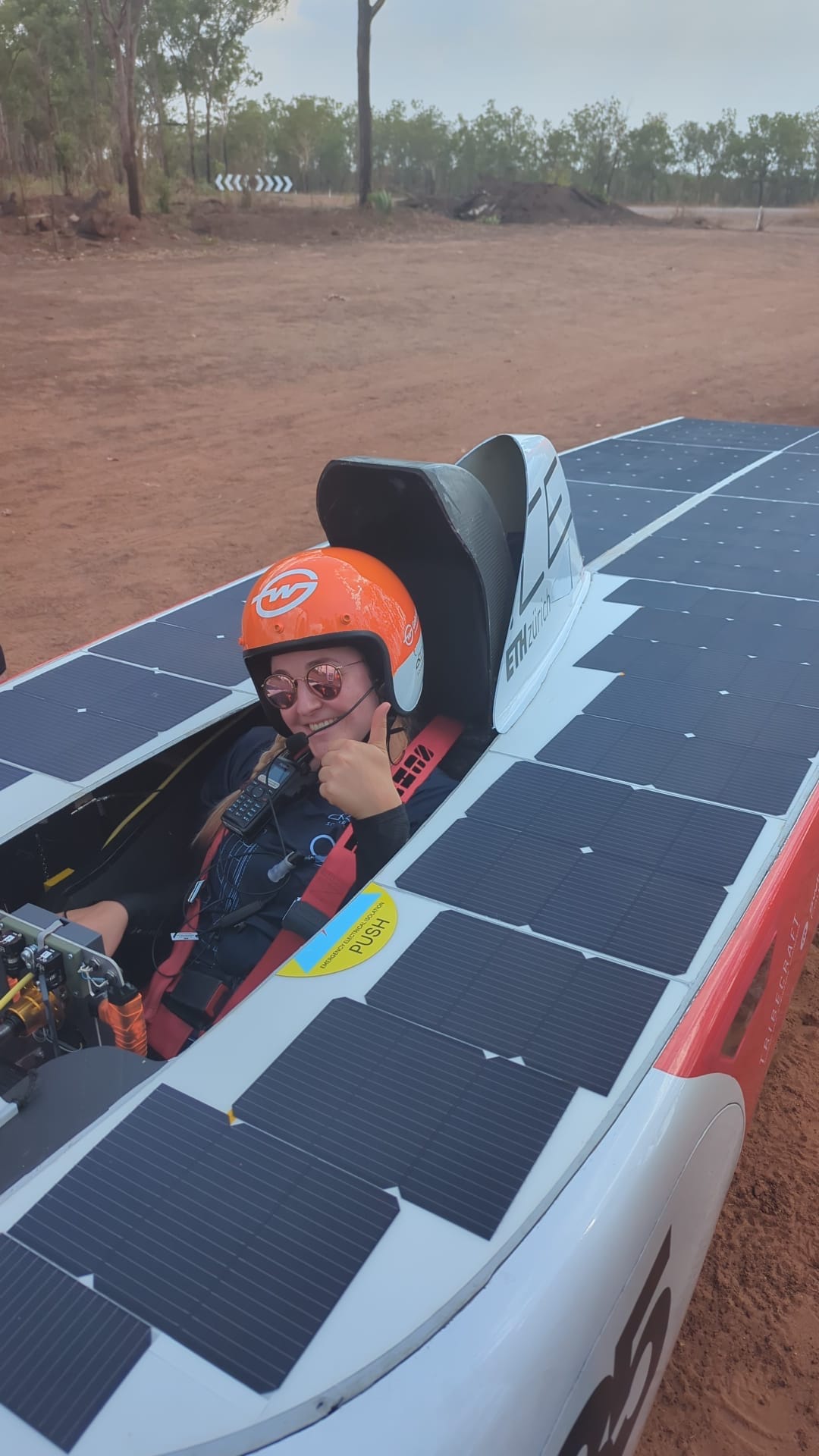 Jonas, Solar Race pilot: "Fortunately, there are a lot of openings, so ...