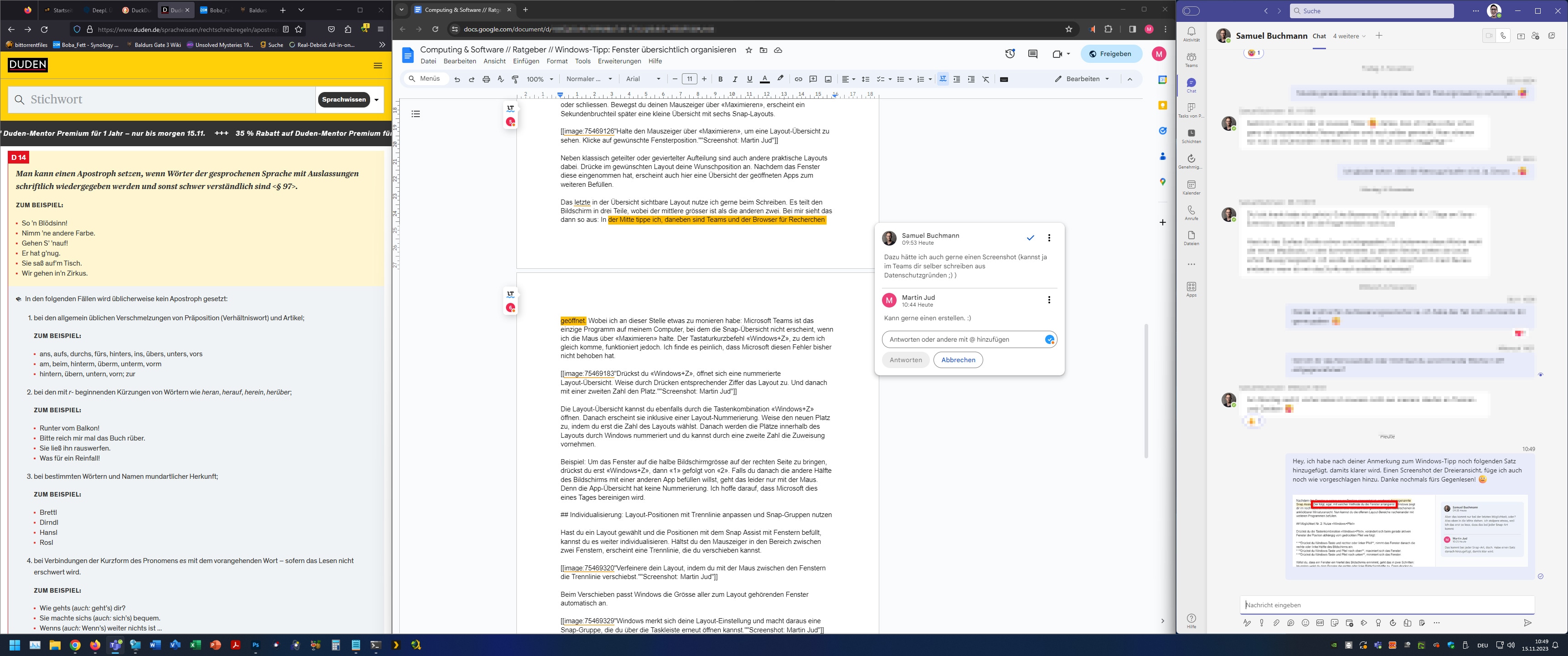 Windows-Tipp: Fenster übersichtlich anordnen mit dem Snap Feature - digitec