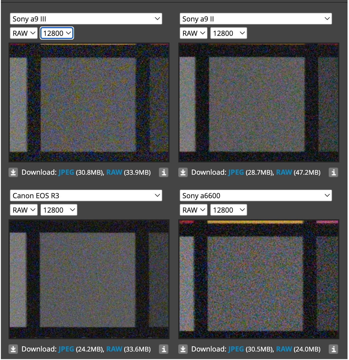 Sony Alpha 9 III super camera has weaknesses in image noise - digitec