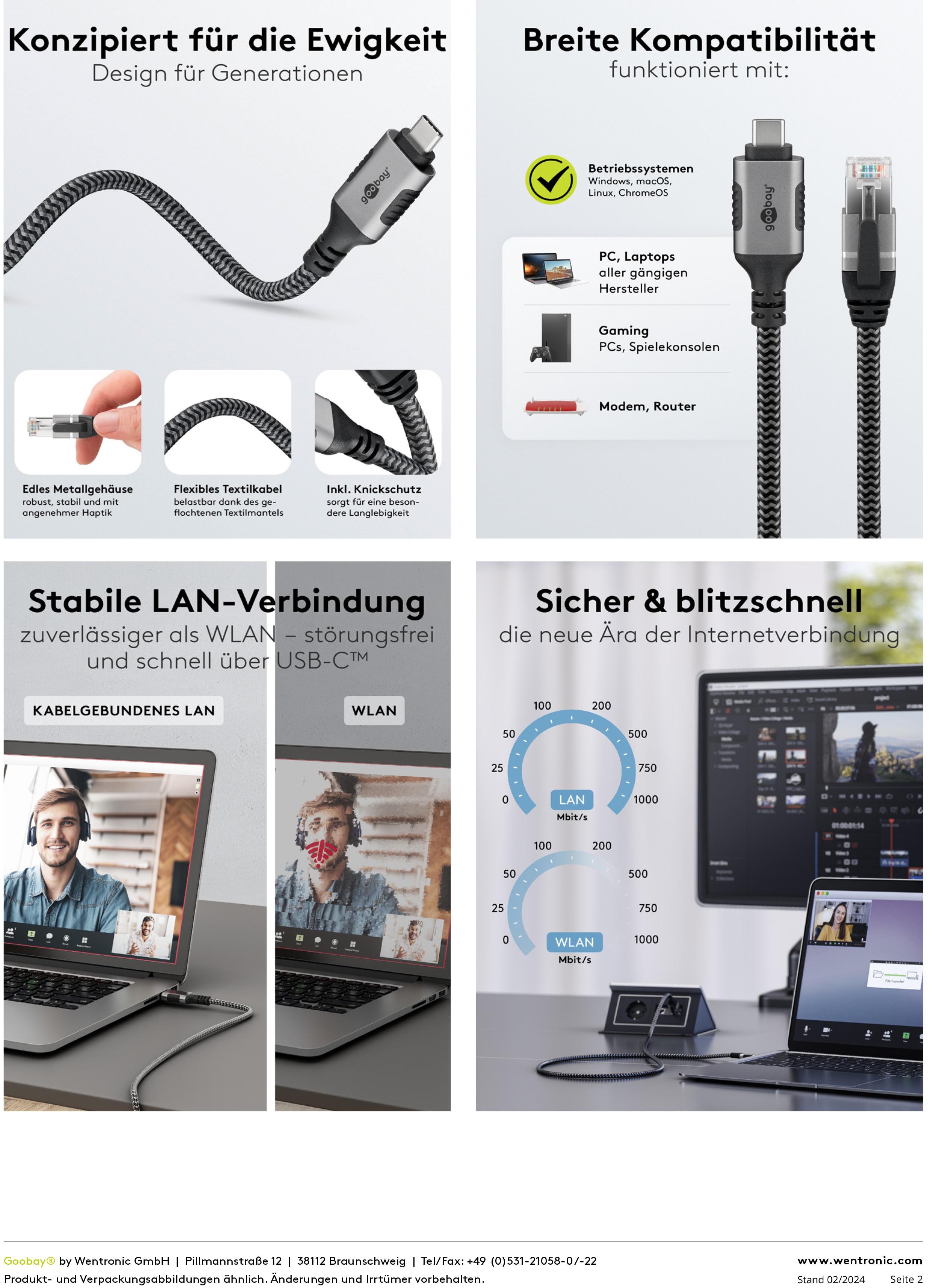 Goobay USB-to-RJ45 network cable review - Digitec