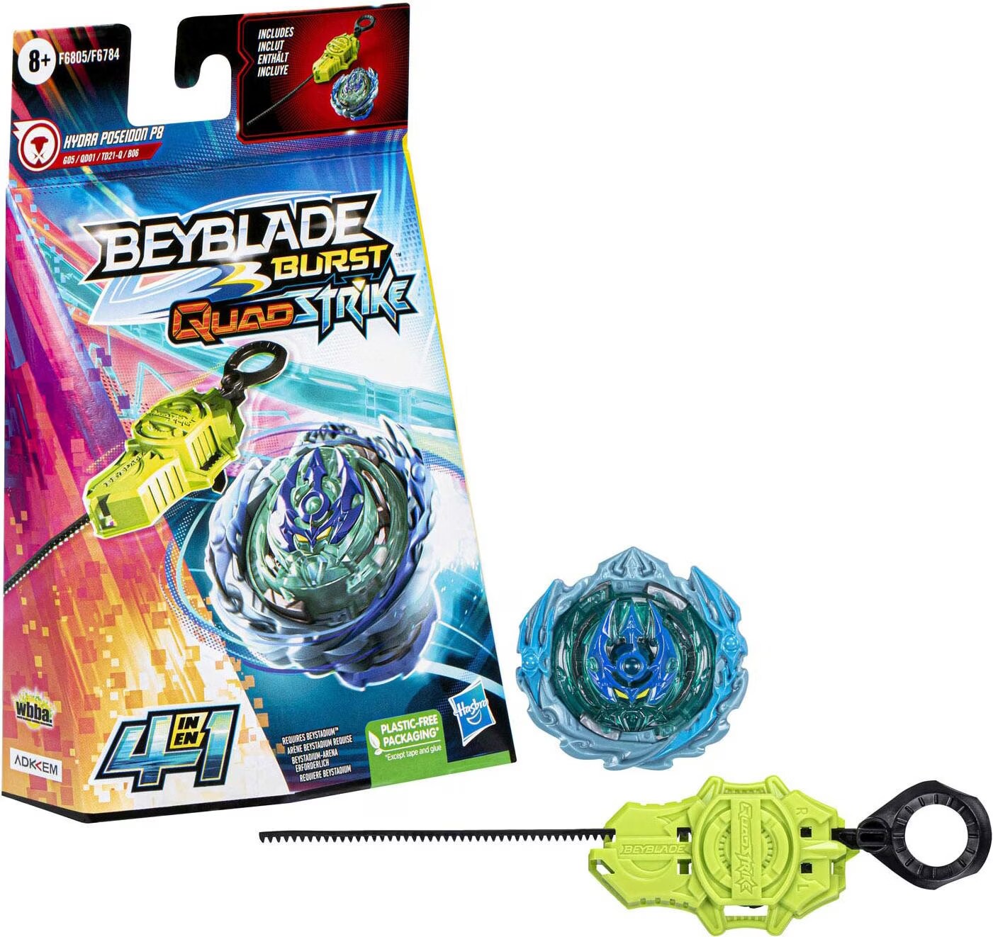Hasbro Beyblade Burst QuadStrike Hydra Poseidon P8 Starter Pack - Galaxus