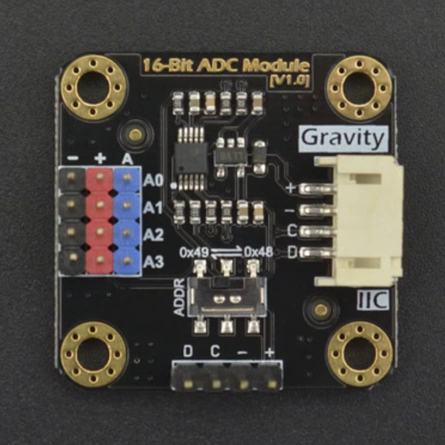 DFRobot Gravity 16Bit 4-Kanal ADC Analog Digital Wandler I2C ADS1115 ...