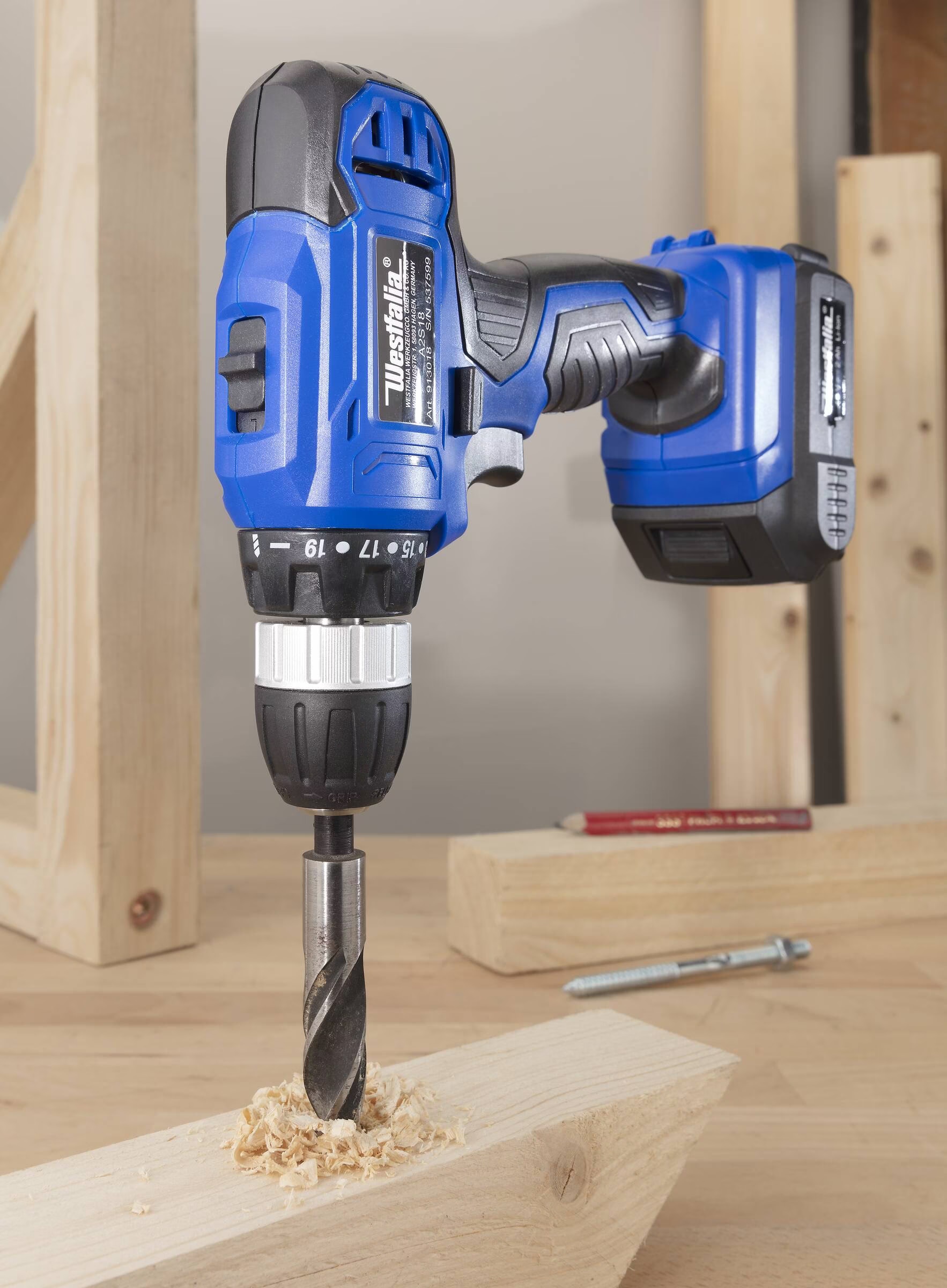 Westfalia Akku-Schrauber Li-Ion A2S18 18 V 2 Gang inkl. Akku (2,0 Ah ...